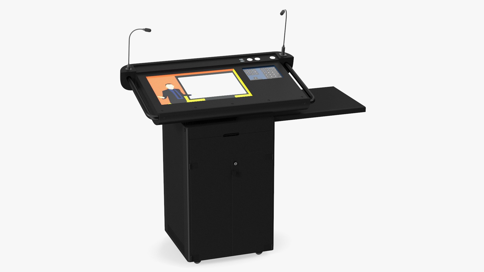 Modern Business Lectern Black 3D model - TurboSquid 2061997