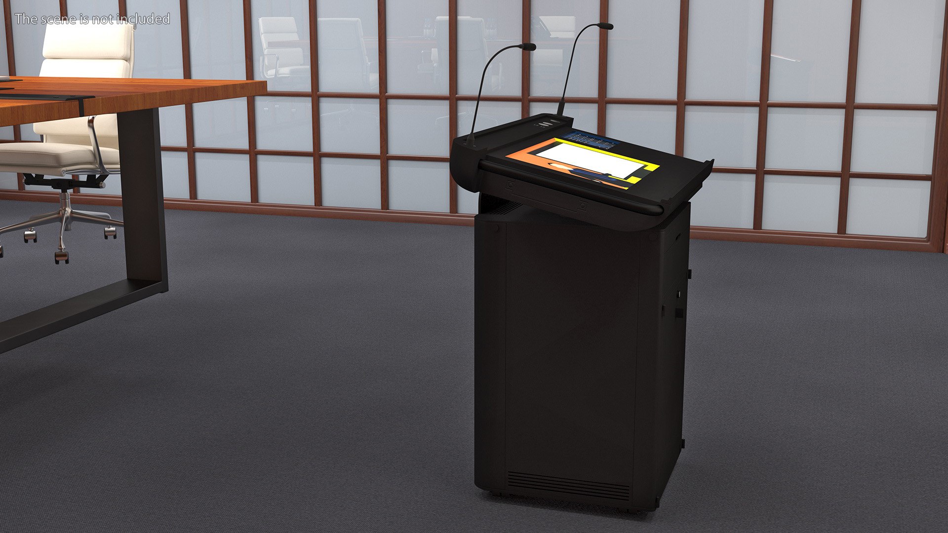Modern Business Lectern Black 3D model - TurboSquid 2061997