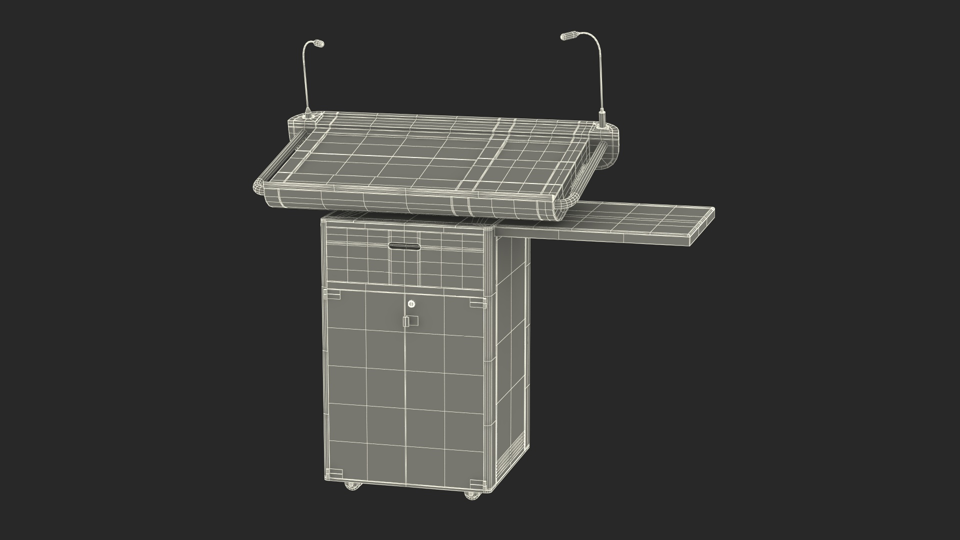 Modern Business Lectern Black 3D model - TurboSquid 2061997