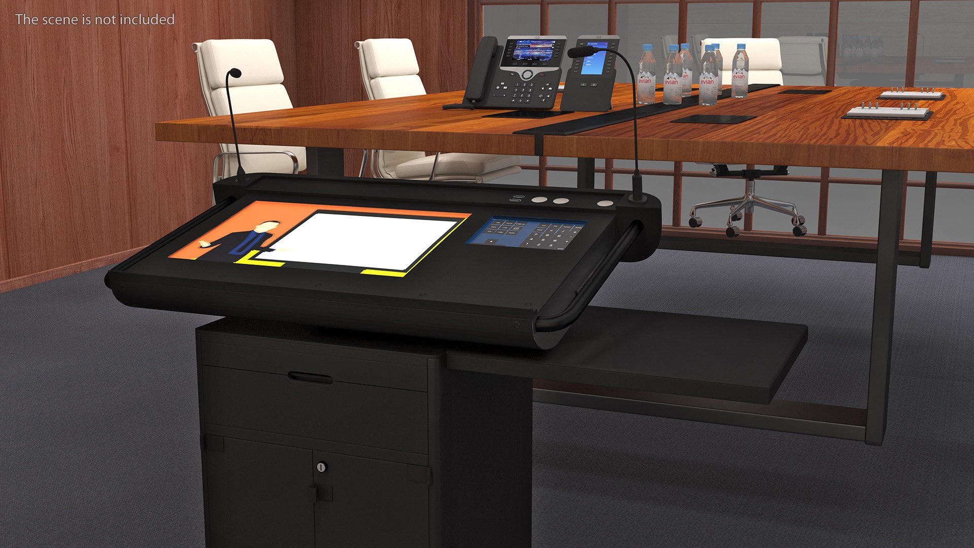 Modern Business Lectern Black 3D model - TurboSquid 2061997
