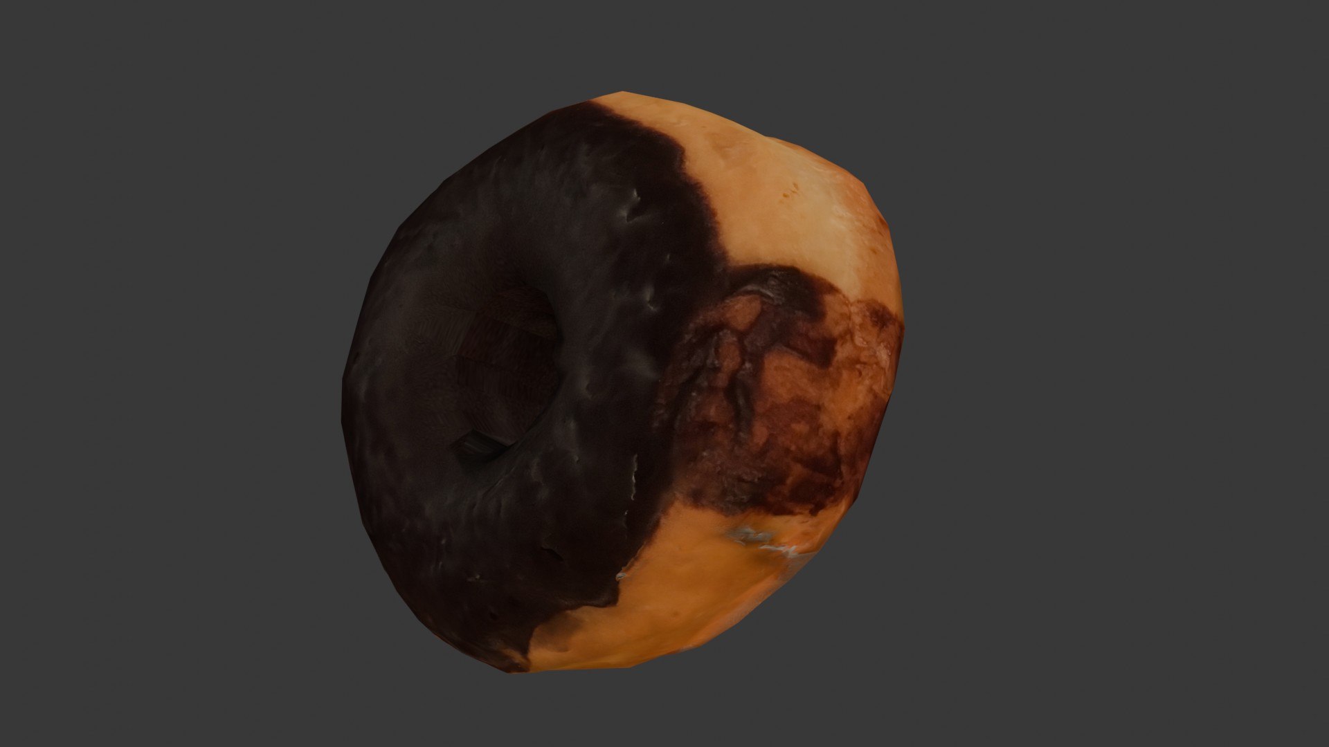3D Realistic 3D Chocolate Glazed Donut - TurboSquid 2408403