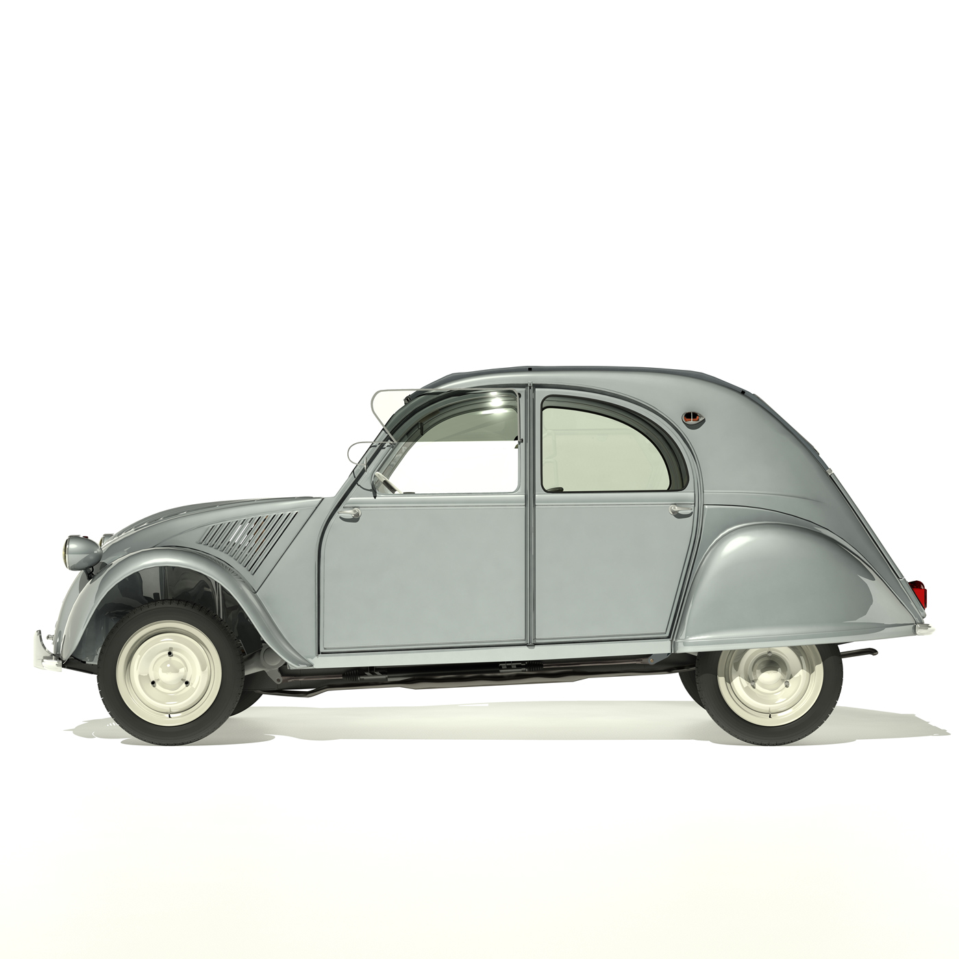 classic citroen 2cv 1958 3d model