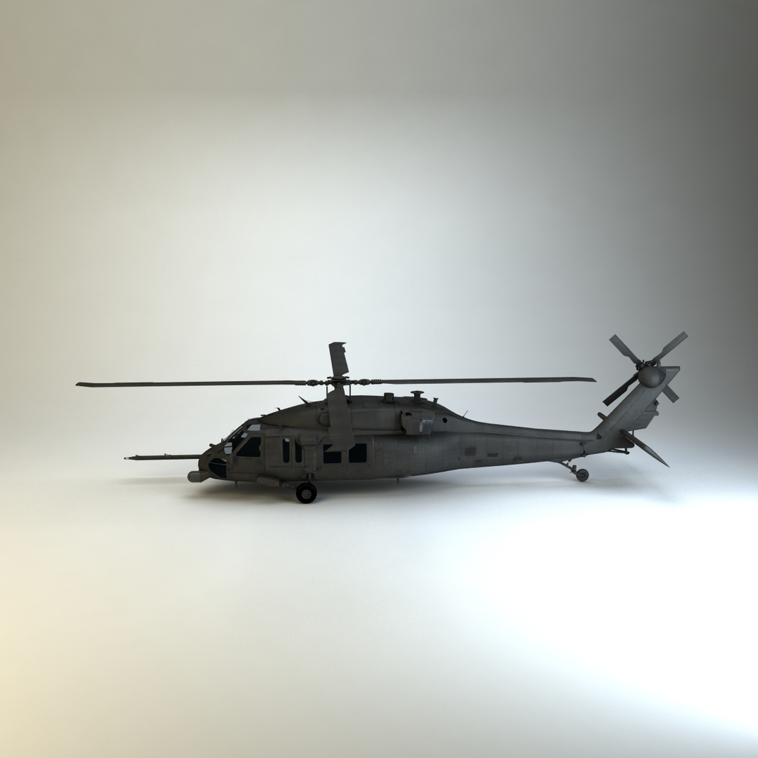 3d Pave Sikorsky Helicopter Model