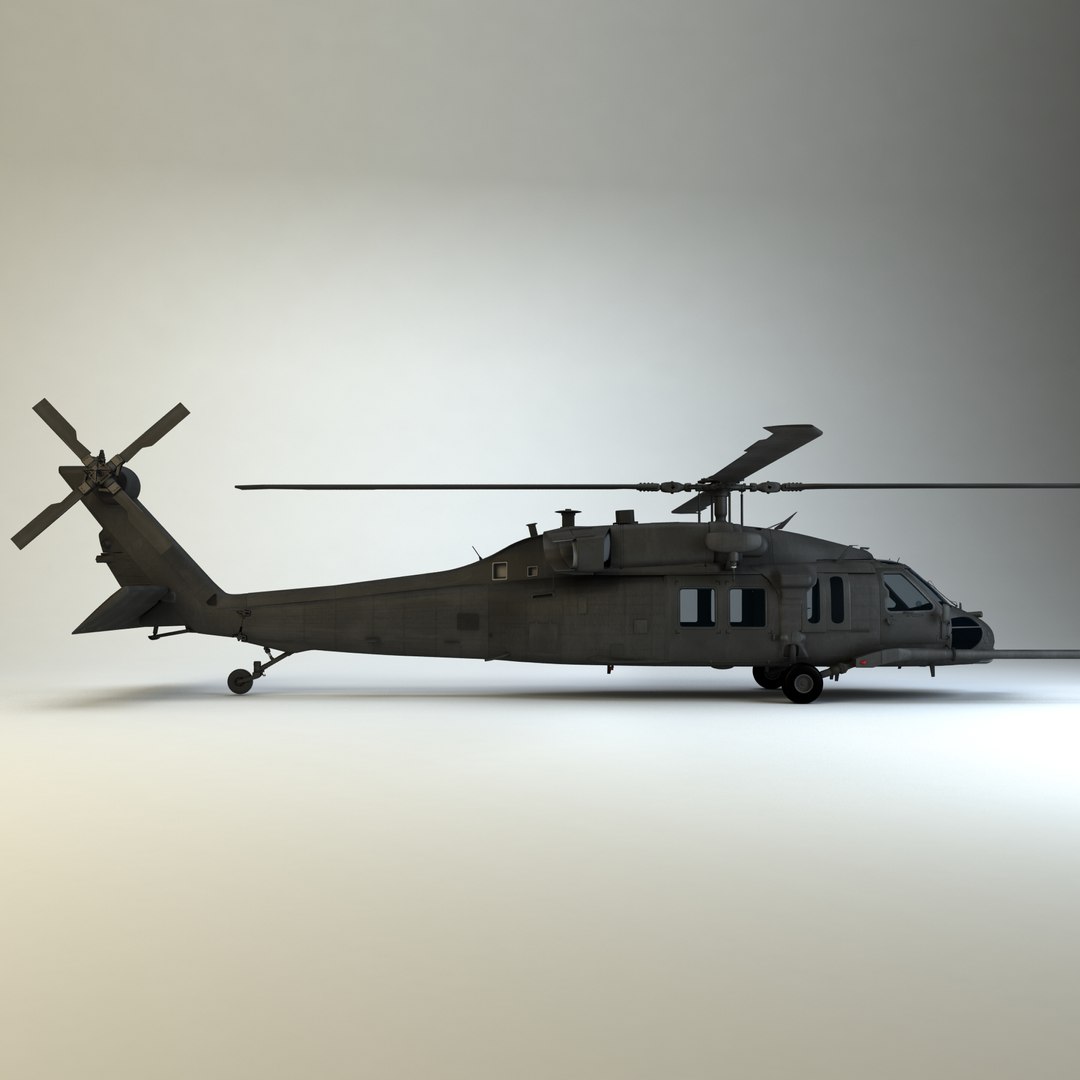 3d Pave Sikorsky Helicopter Model