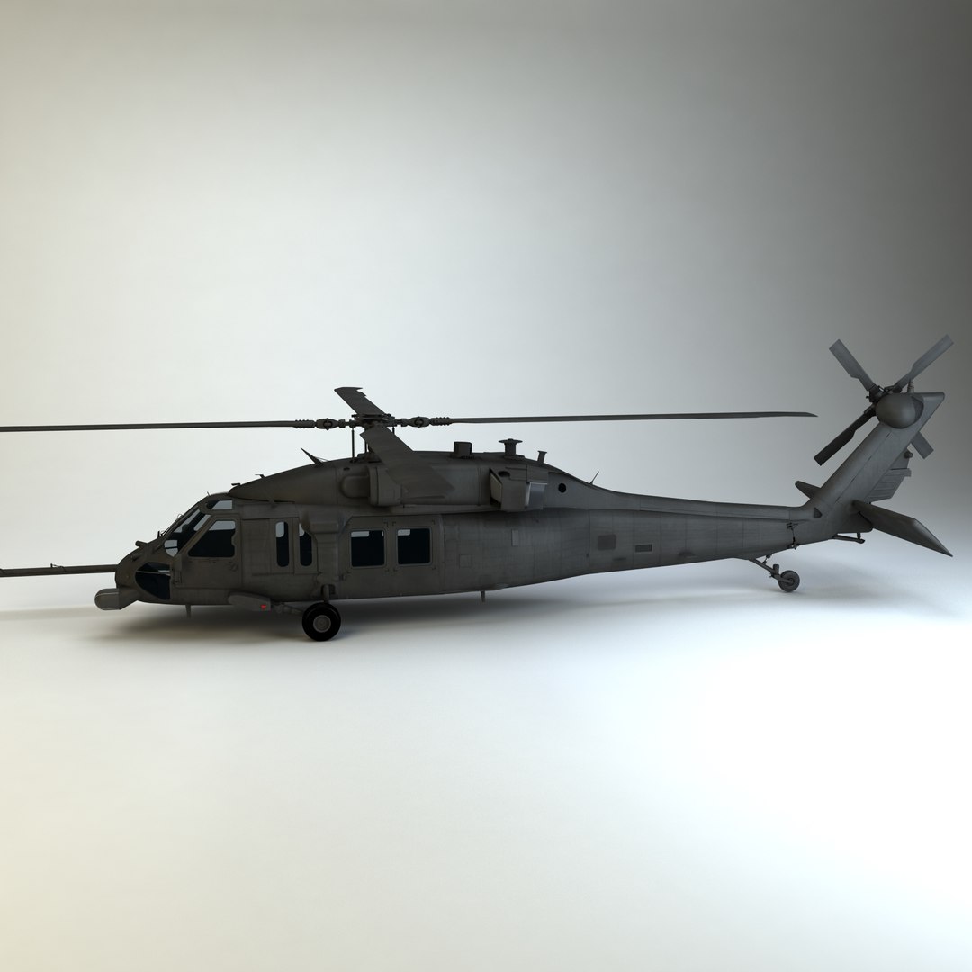 3d Pave Sikorsky Helicopter Model