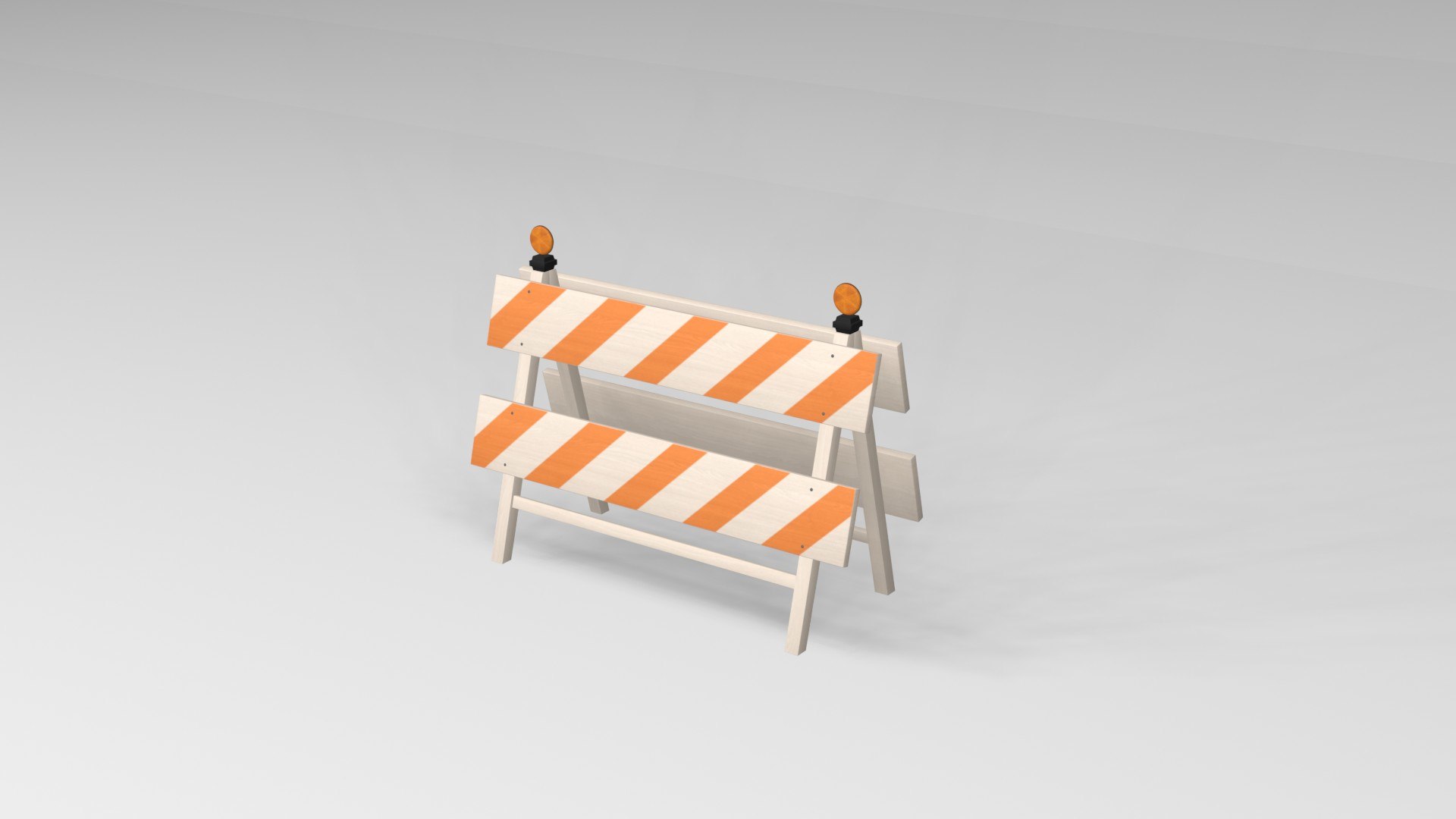 Road Wood Barricade 4 Model - TurboSquid 2152098