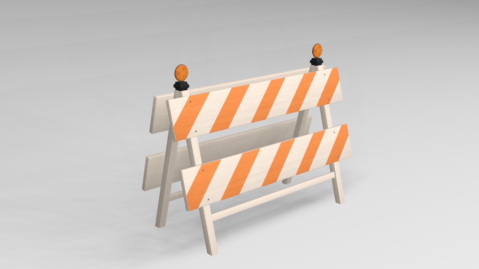 Road Wood Barricade 4 Model - TurboSquid 2152098