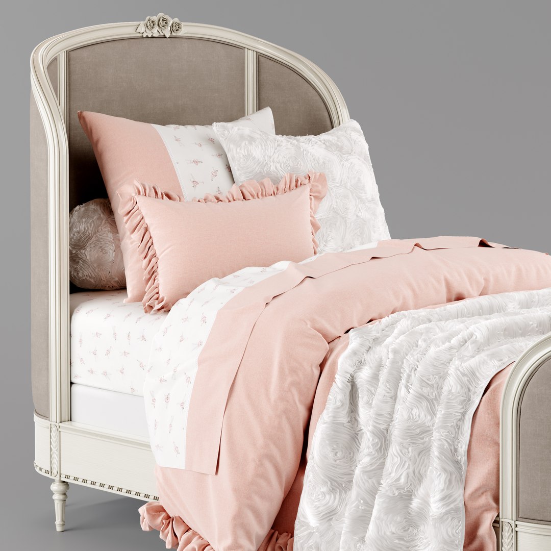 Bed Restoration Aveline Velvet 3D Model - TurboSquid 1709801
