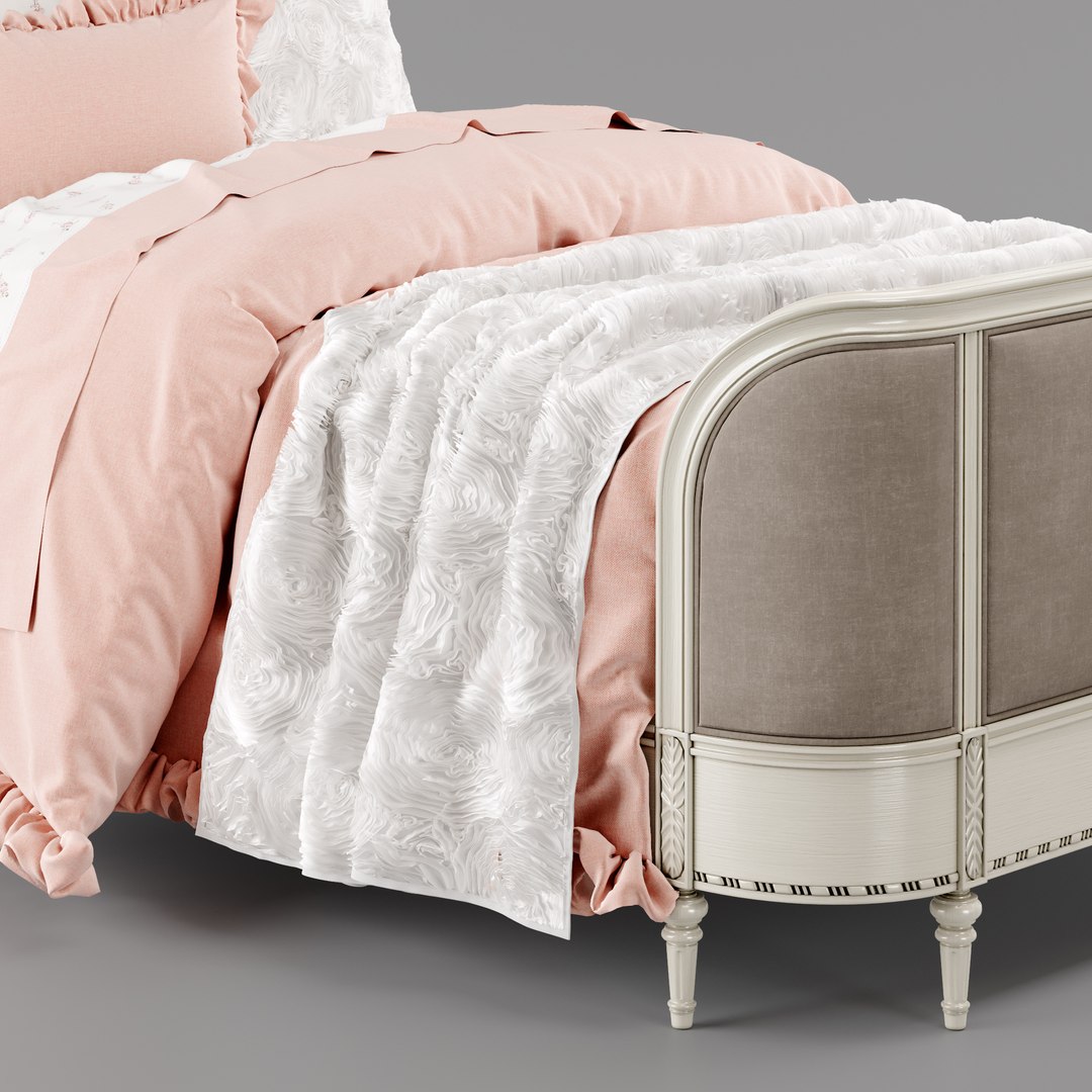 Bed Restoration Aveline Velvet 3D Model - TurboSquid 1709801