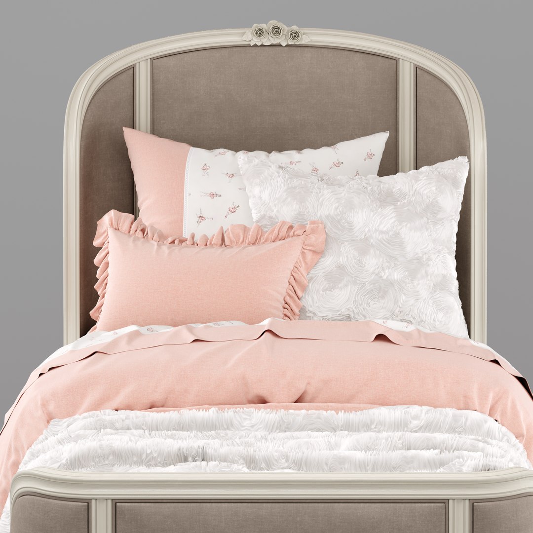 Bed Restoration Aveline Velvet 3D Model - TurboSquid 1709801