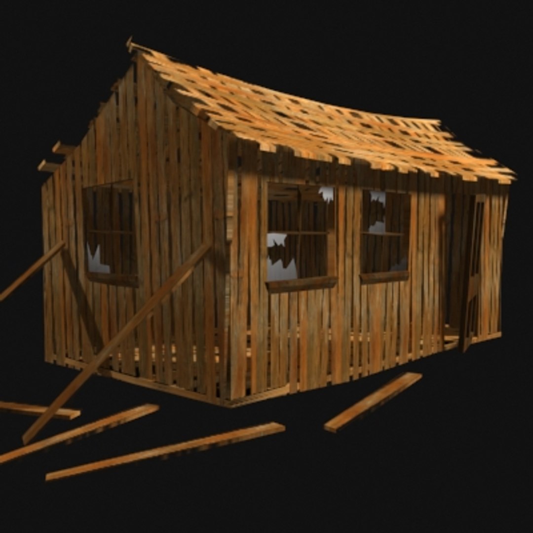 3d Model Old Shack