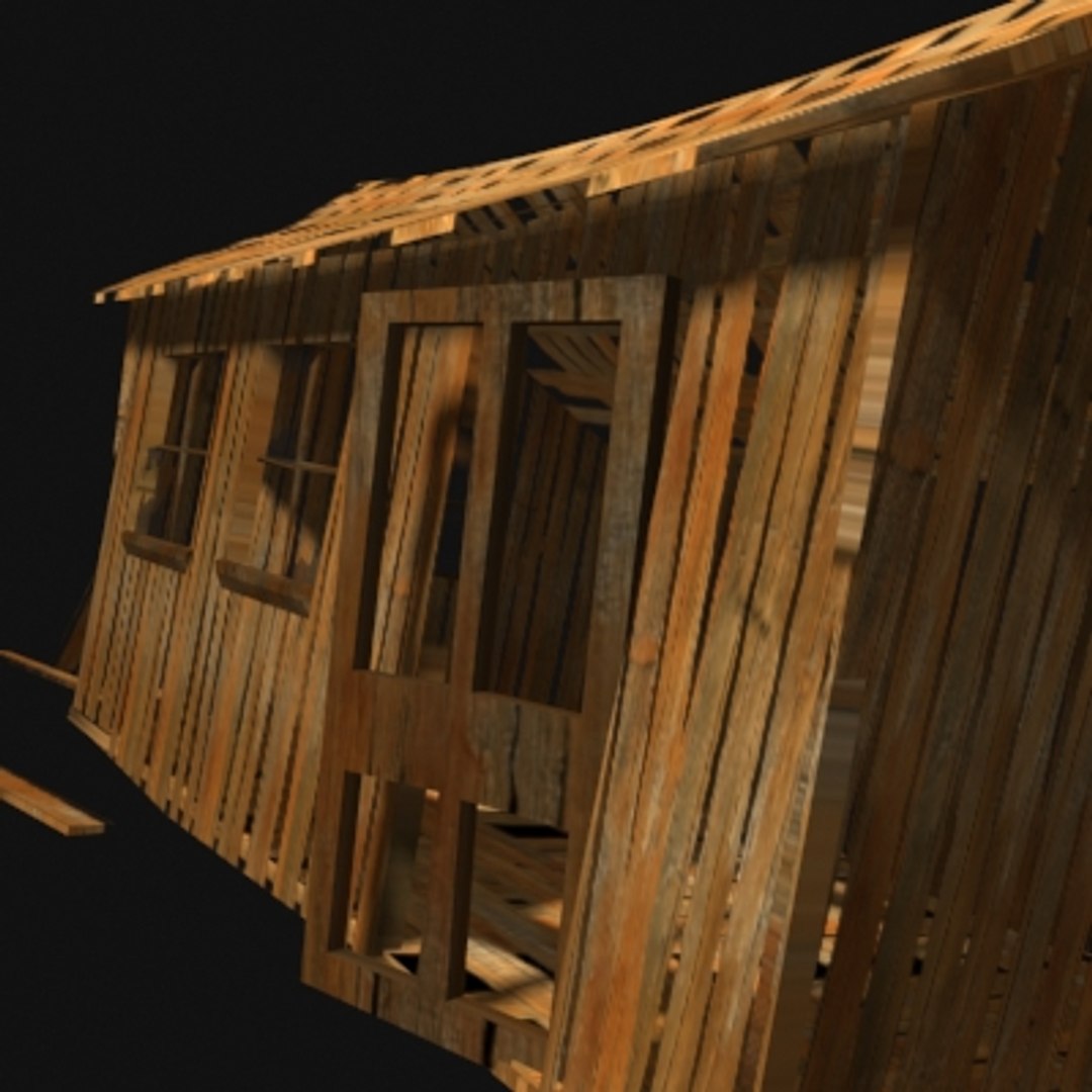 3d Model Old Shack