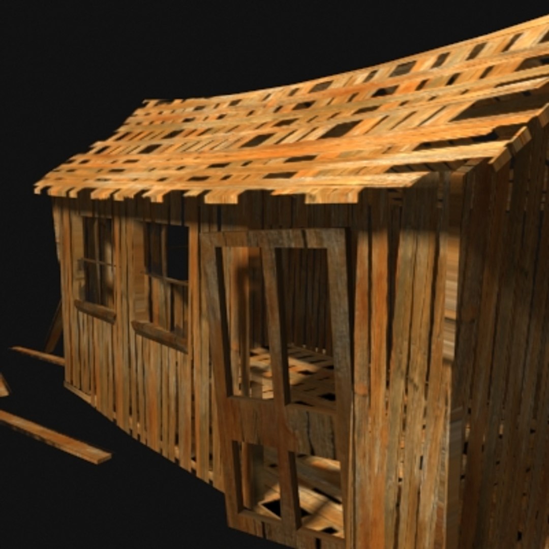 3d Model Old Shack