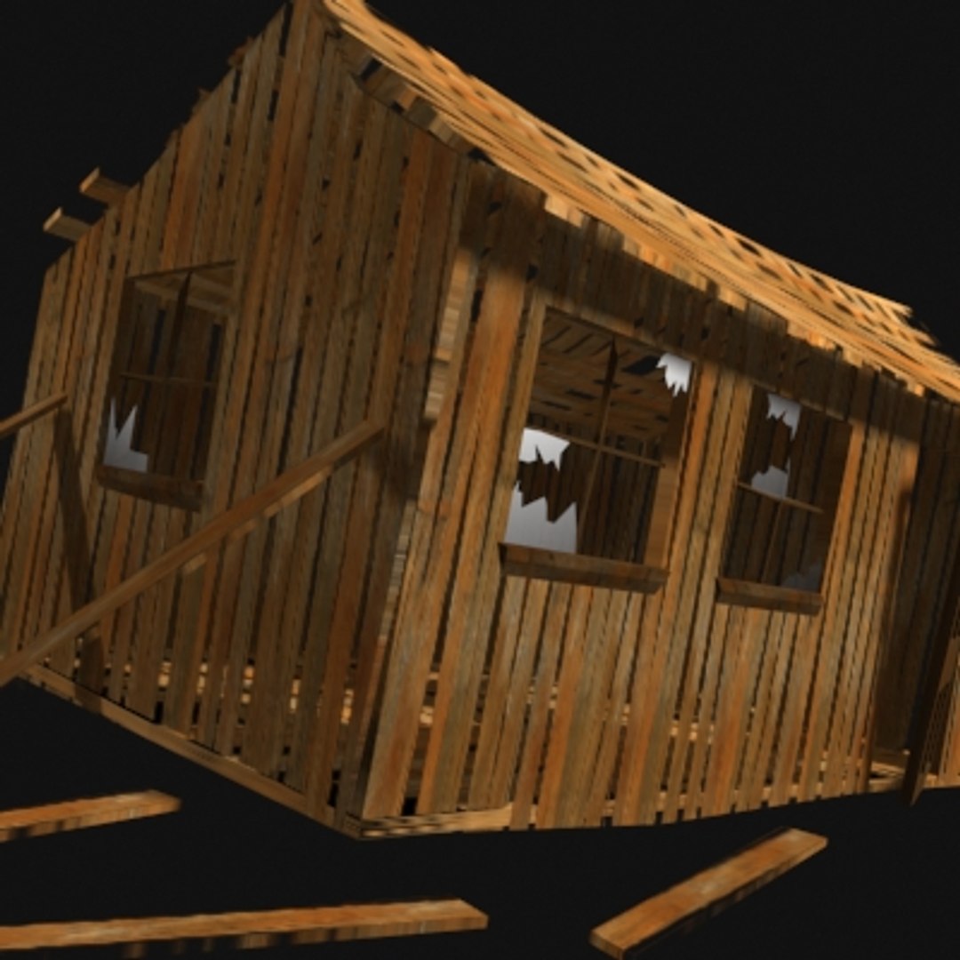3d Model Old Shack