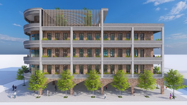 Office building 3D model - TurboSquid 1691962