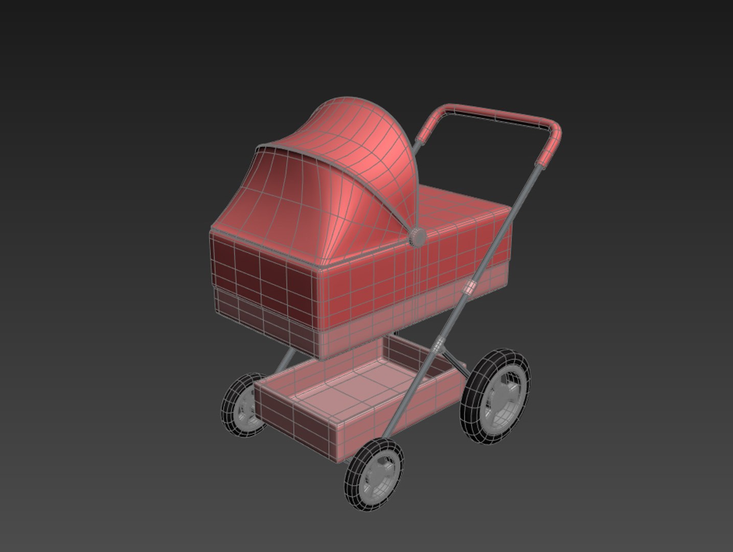 Pram cartoon 3D model - TurboSquid 1477865