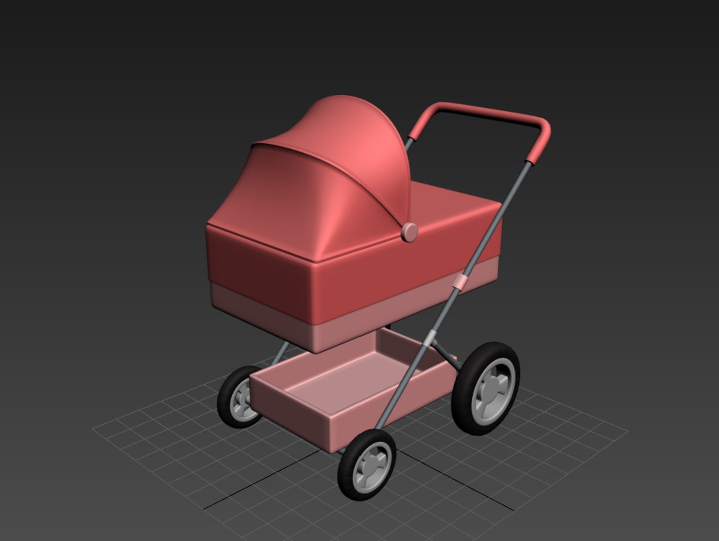 Pram cartoon 3D model - TurboSquid 1477865