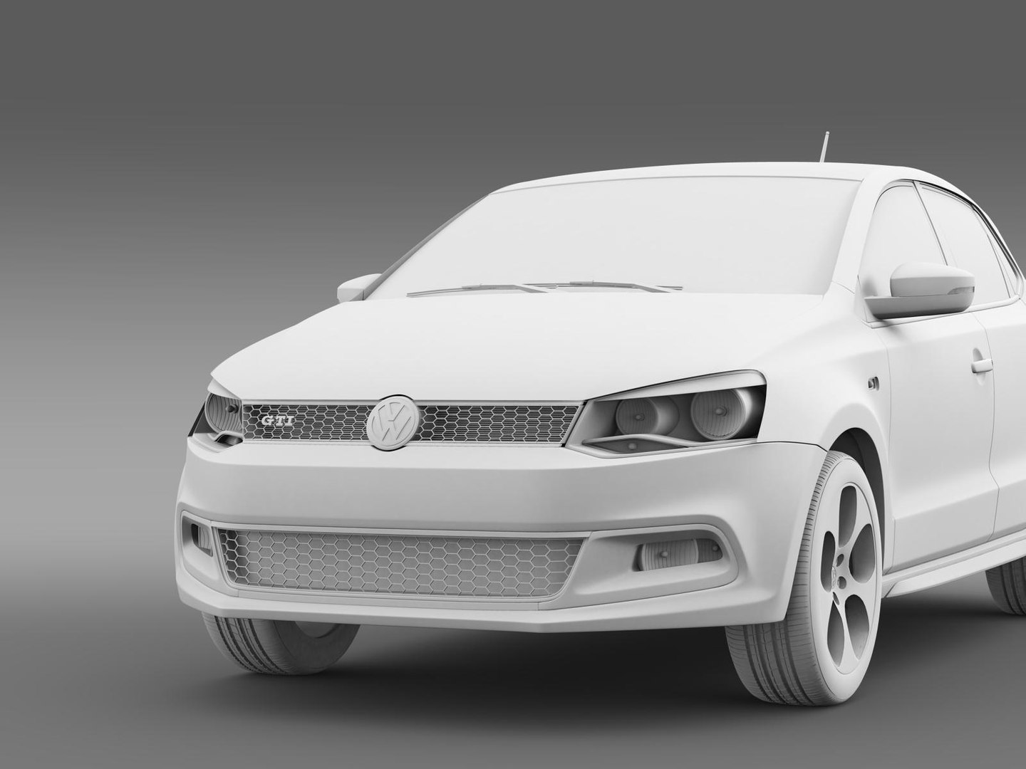 Volkswagen Polo Gti 5d 3d Model