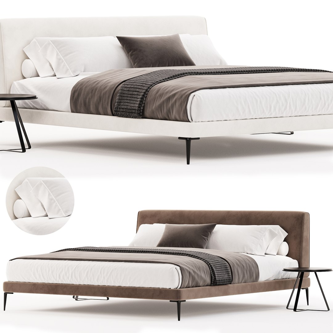 3D BoConcept Arlington Bed Model - TurboSquid 2232136