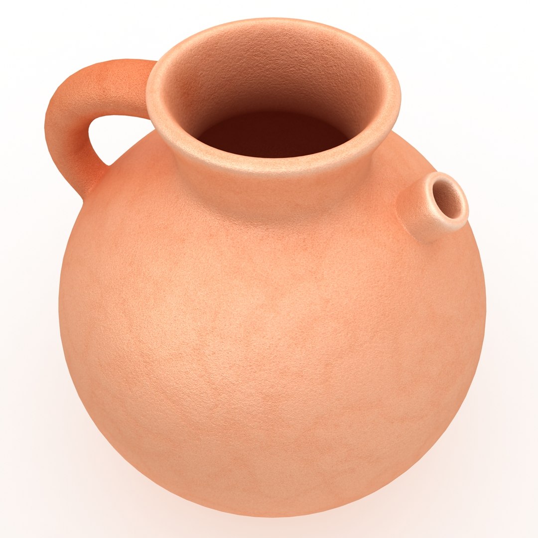 3d water pot 2 model