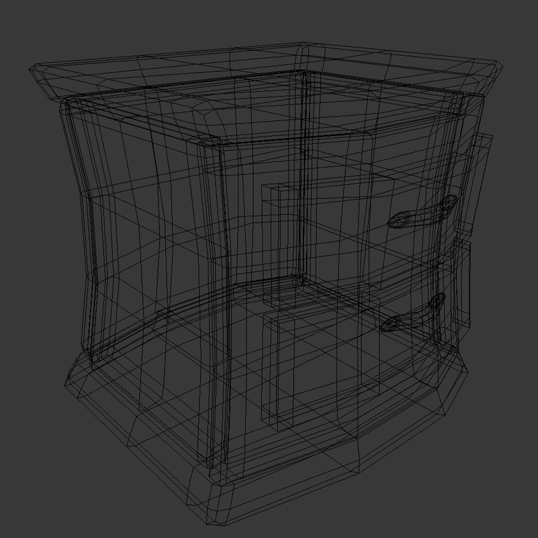 Cartoon nightstand 3D model - TurboSquid 1367270