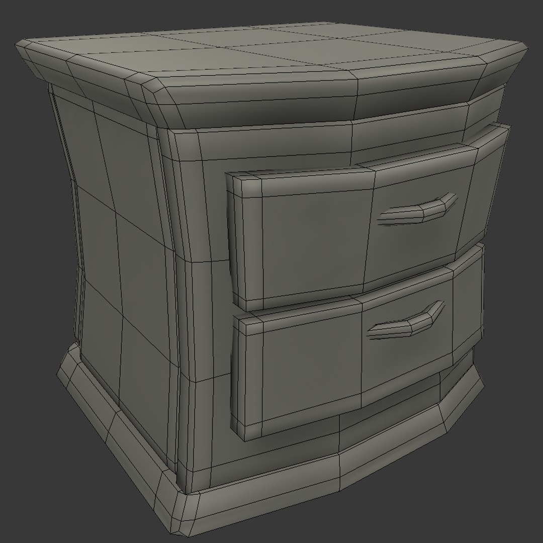Cartoon nightstand 3D model - TurboSquid 1367270