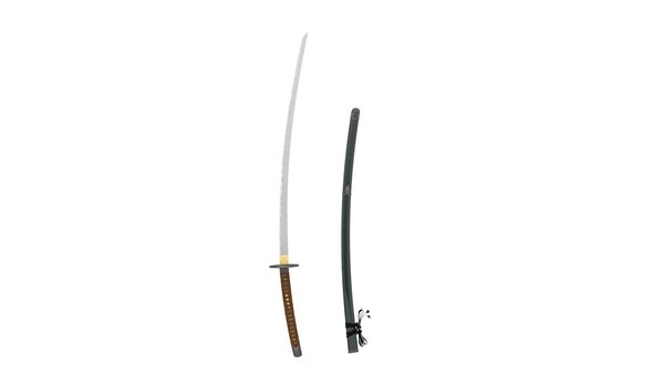 Tachi Sword 3D - TurboSquid 1734821