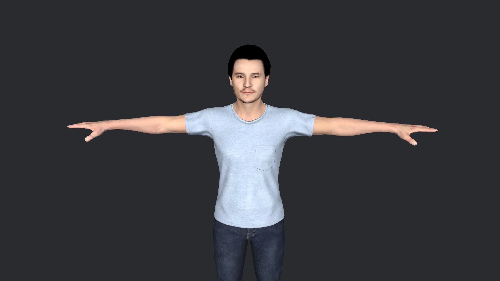 3D Pedro Pascal Hyper Realistic Full Body Fully Rigged 3D Character ...