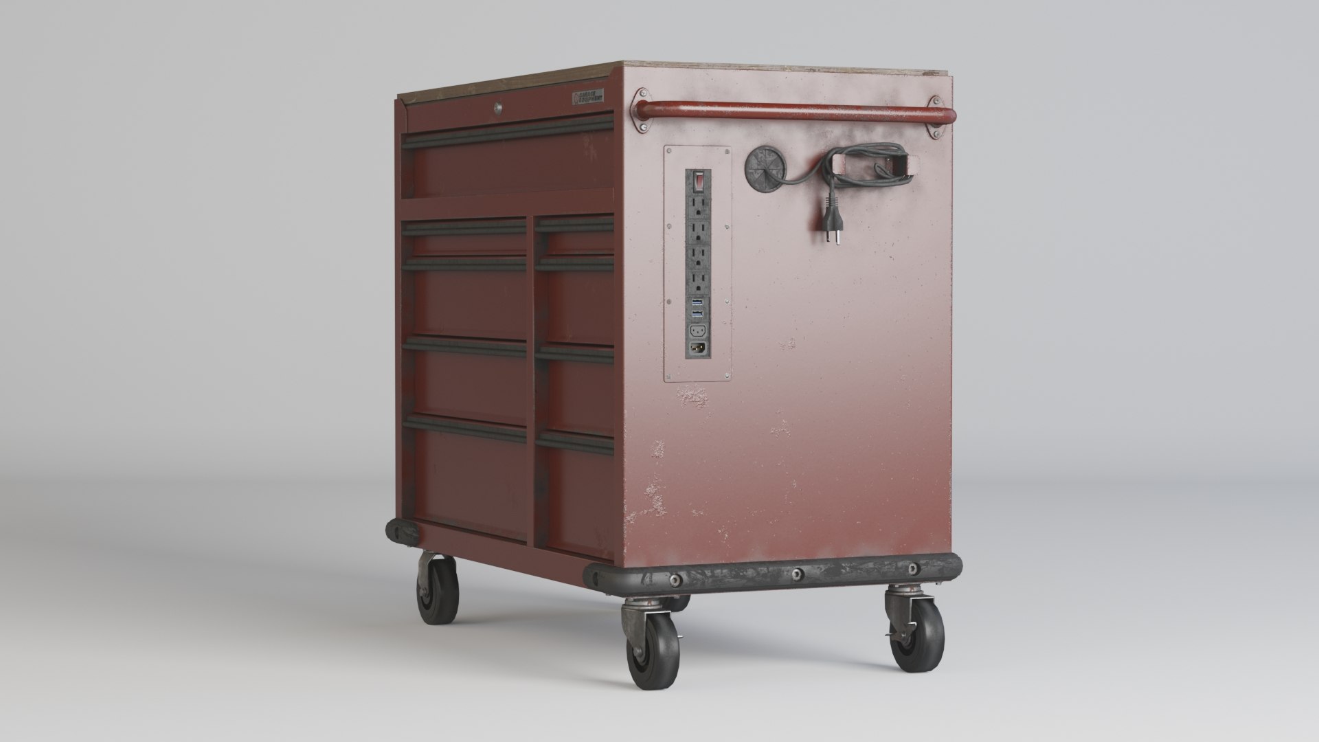 Mobile Tool Workbench With Solid Wood Top 5 PBR 3D Model - TurboSquid ...