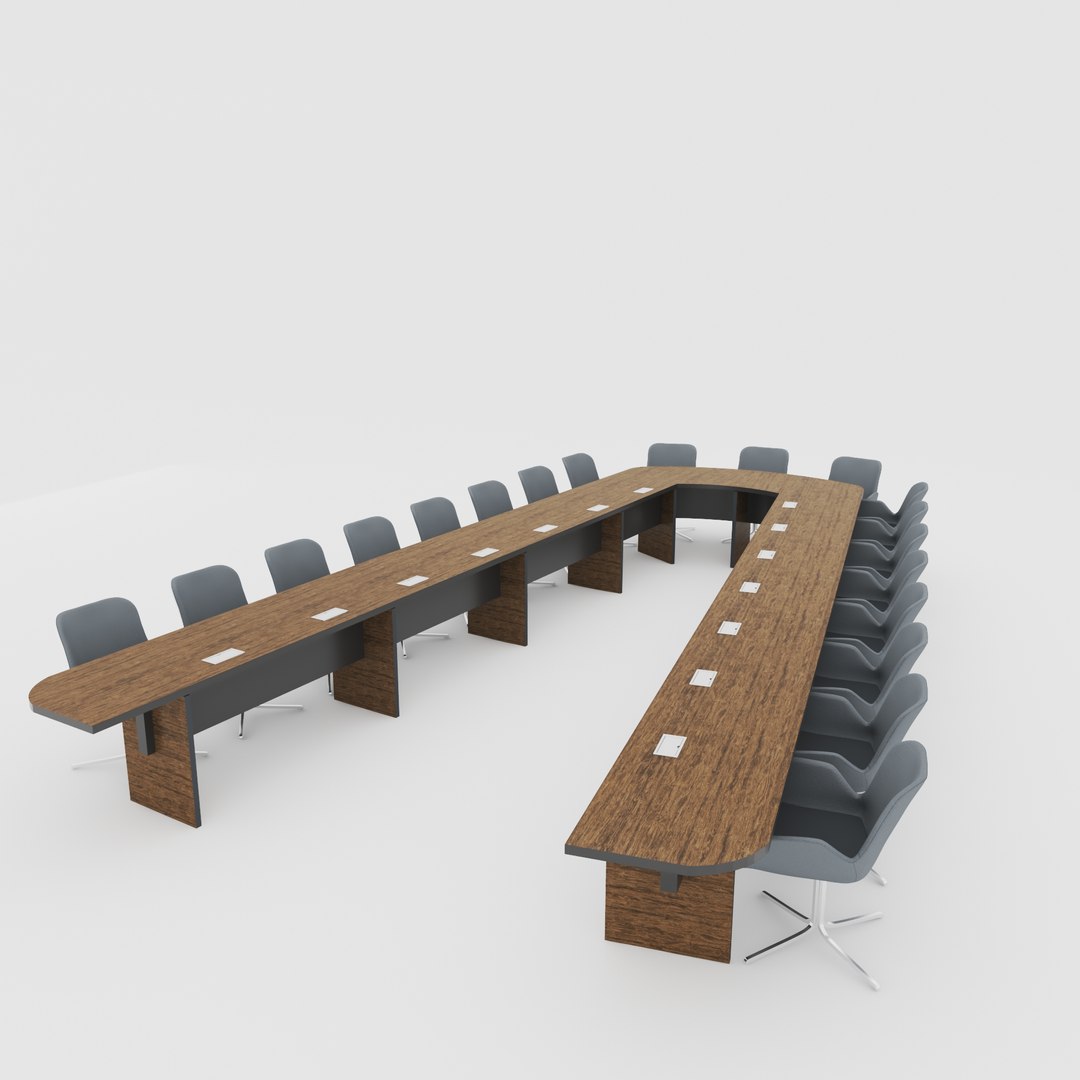 3D Model Meeting Table - TurboSquid 2117472