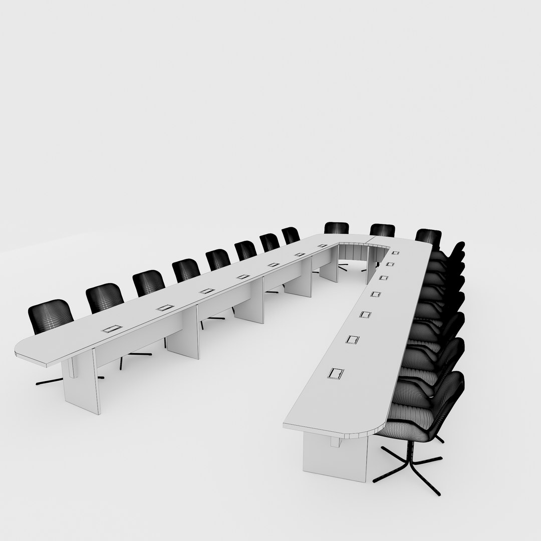 3D Model Meeting Table - TurboSquid 2117472