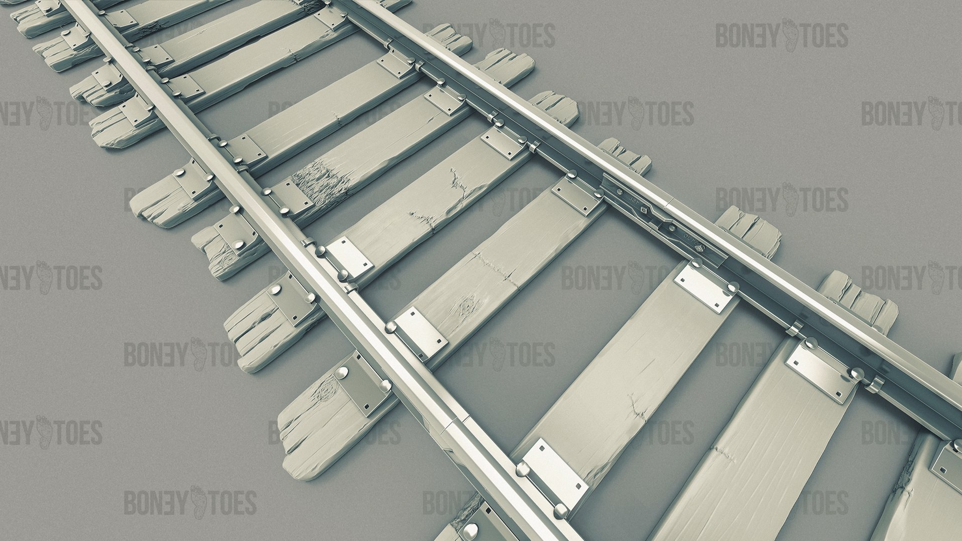 Sculpted Railroad Track Max