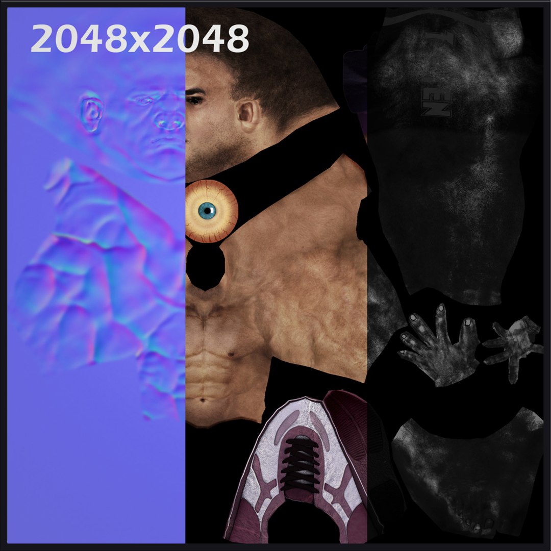 Realistic Male Body - 3d Model