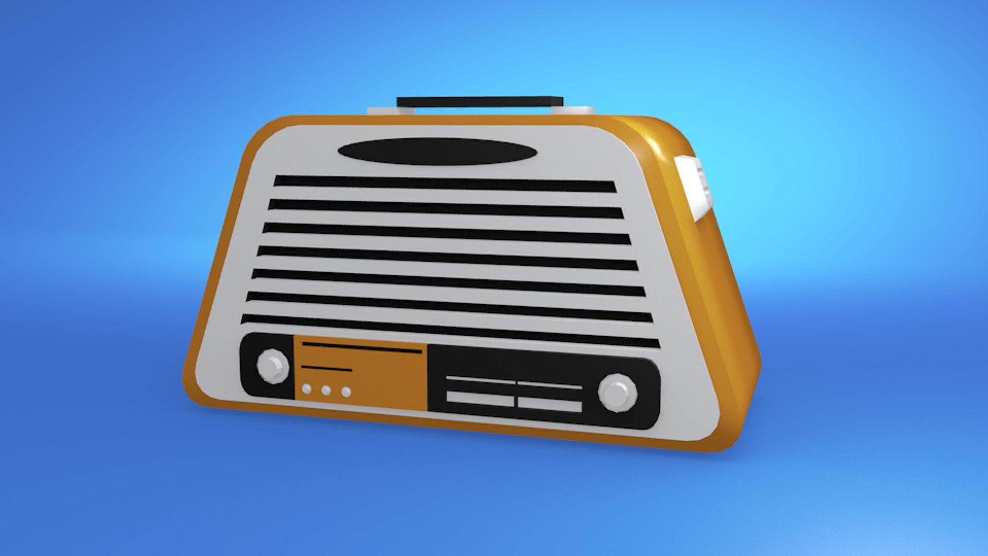3D Retro Radio Model - TurboSquid 1202786