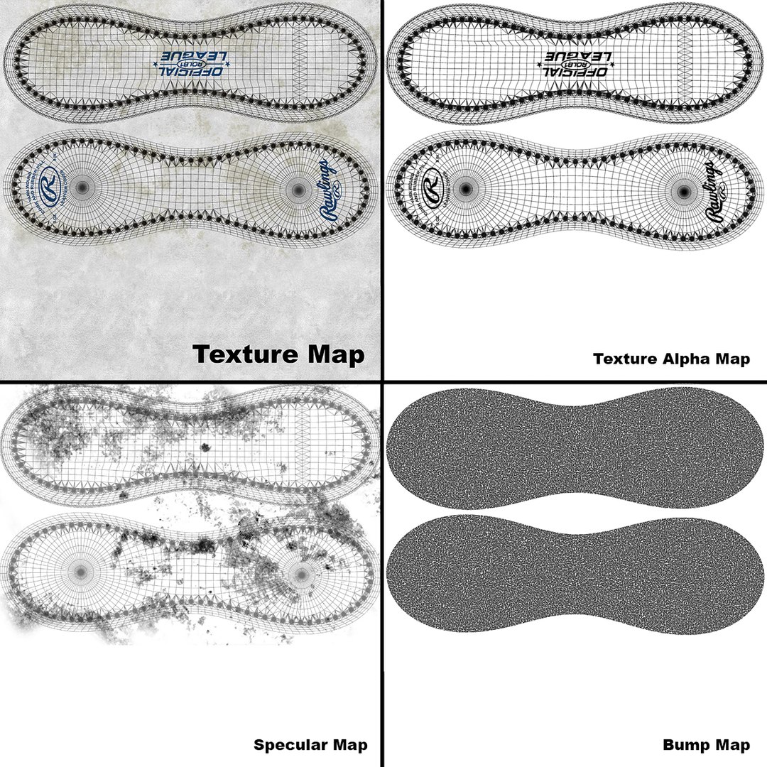 Modeled Baseball 3d C4d