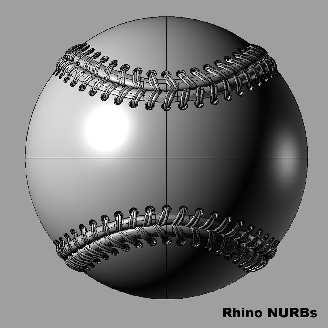 Modeled Baseball 3d C4d