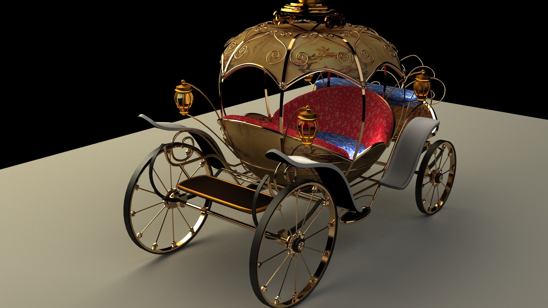 3D Model Chinese Carriage - TurboSquid 2081136