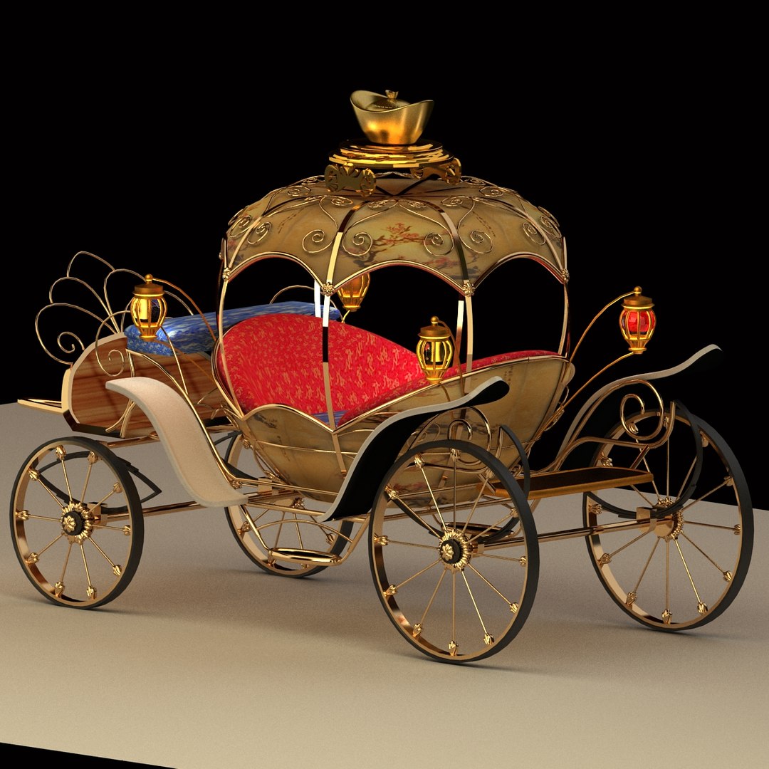 3D Model Chinese Carriage - TurboSquid 2081136