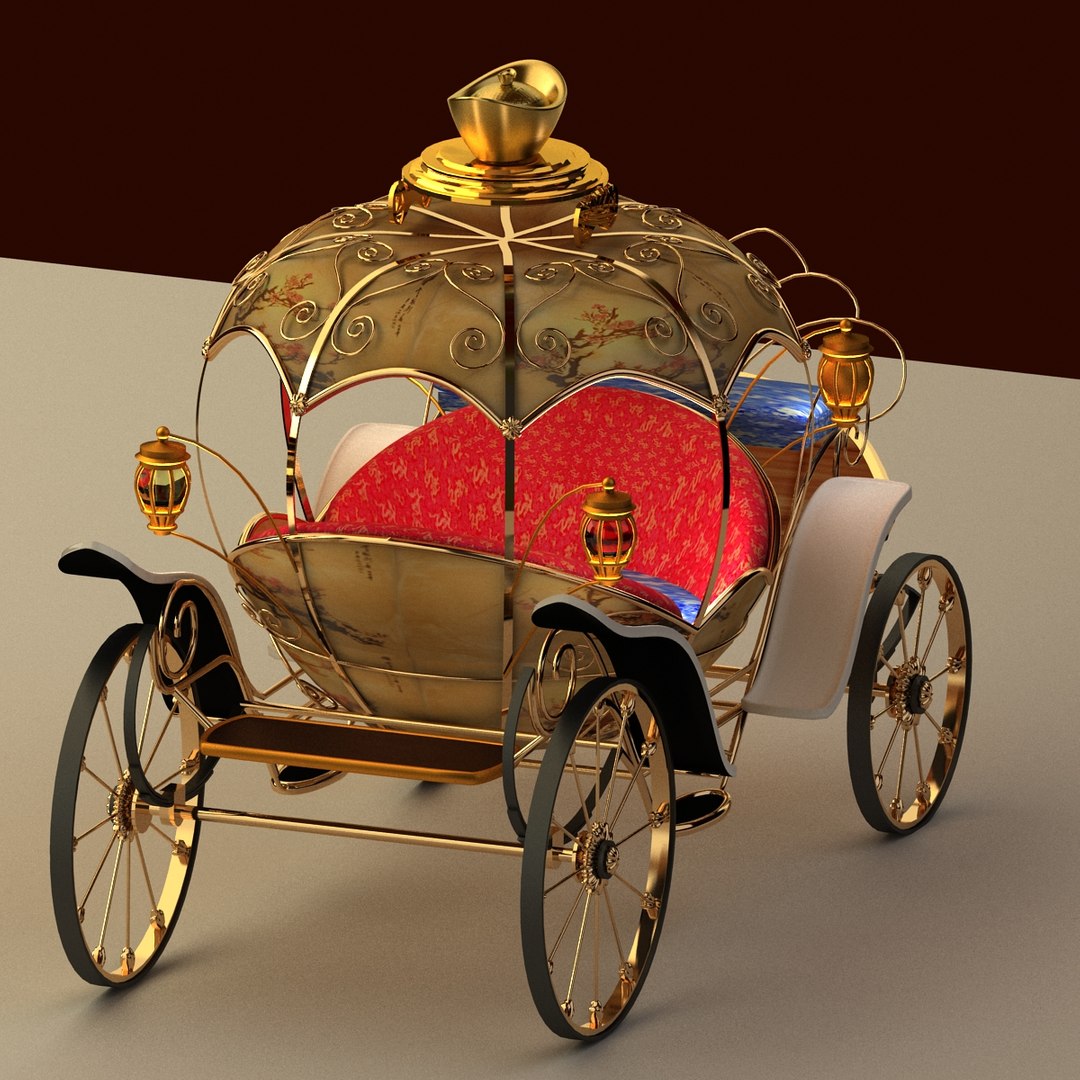 3D Model Chinese Carriage - TurboSquid 2081136