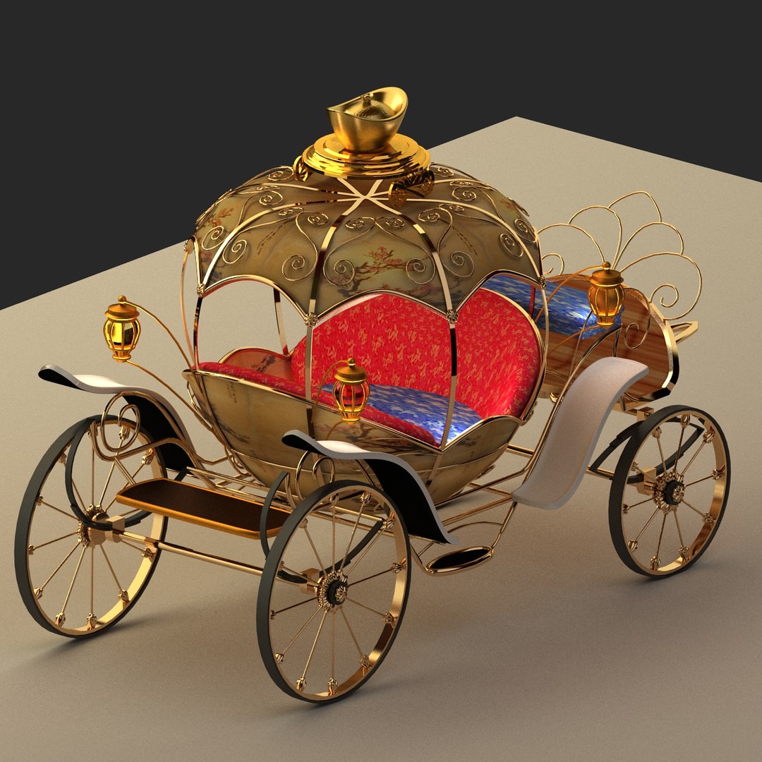 3D Model Chinese Carriage - TurboSquid 2081136