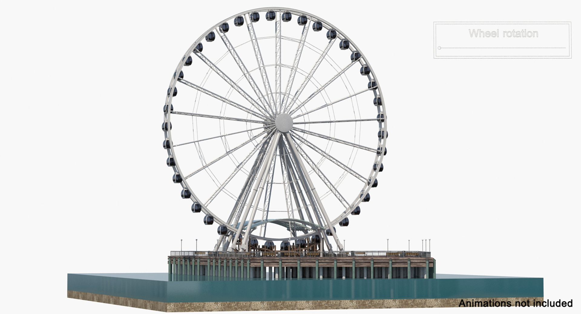 3D Model Ferris Wheels Rigged - TurboSquid 1406684