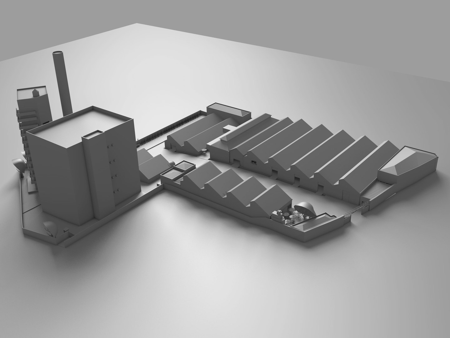 Sesc Pompeia By Lina Bo Bardi 3D Model - TurboSquid 1849095