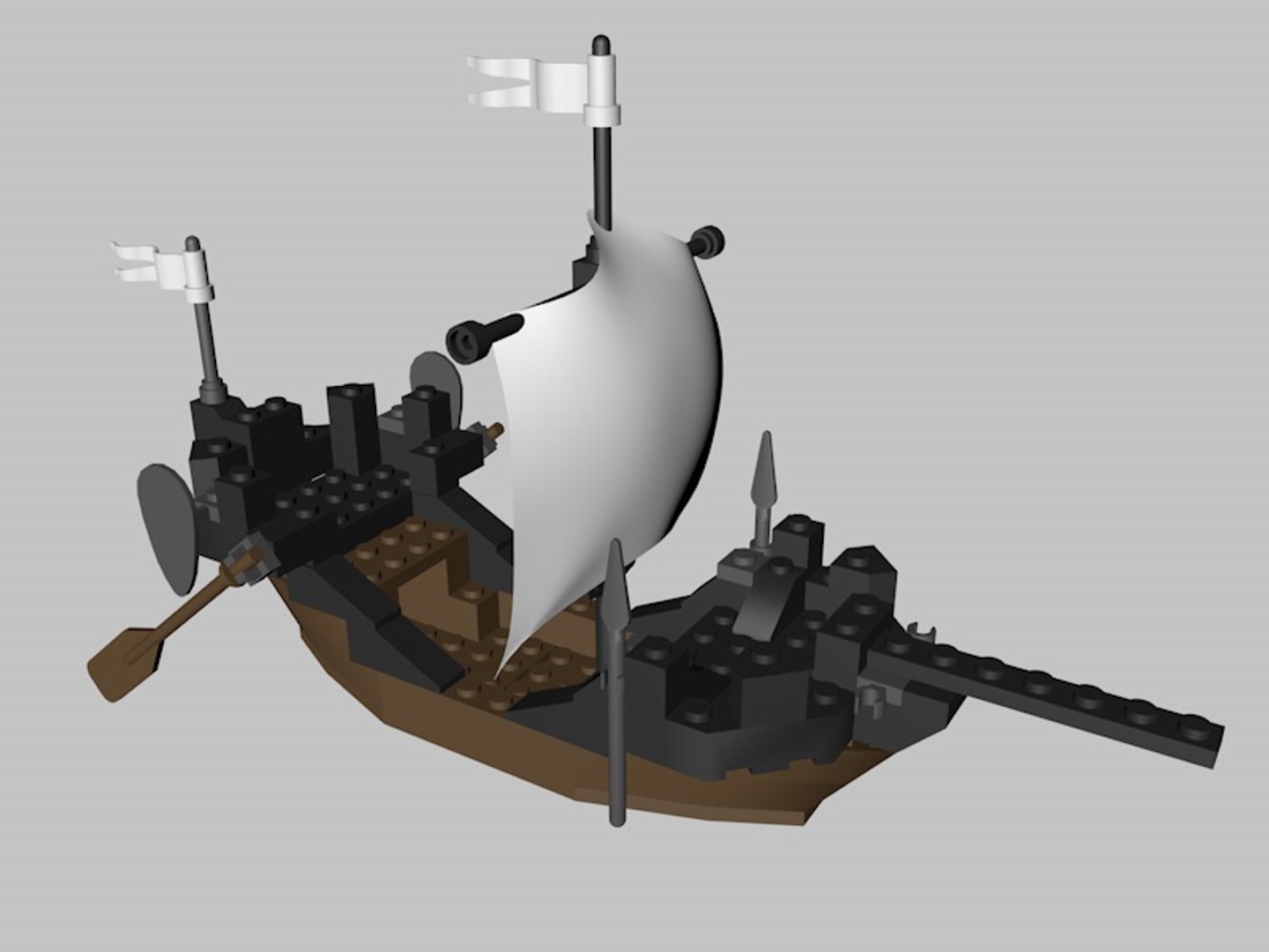 modelo 3d Barco Medieval LEGO - TurboSquid 1045601