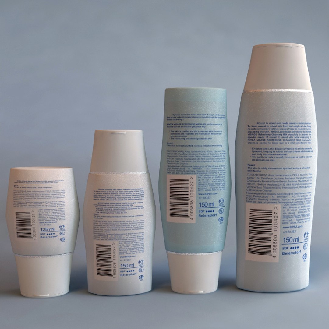3d Model Nivea Gel Modelled