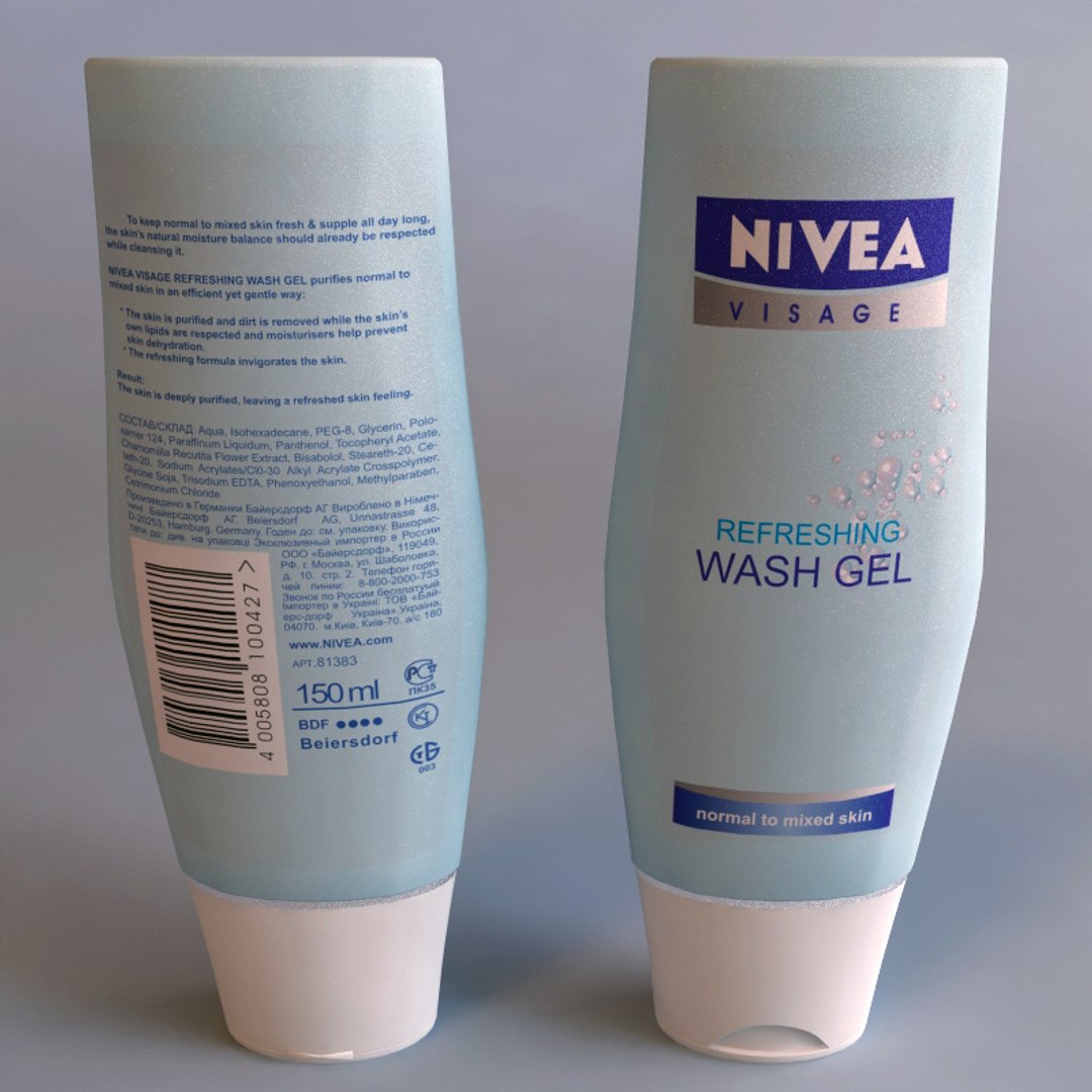 3d Model Nivea Gel Modelled
