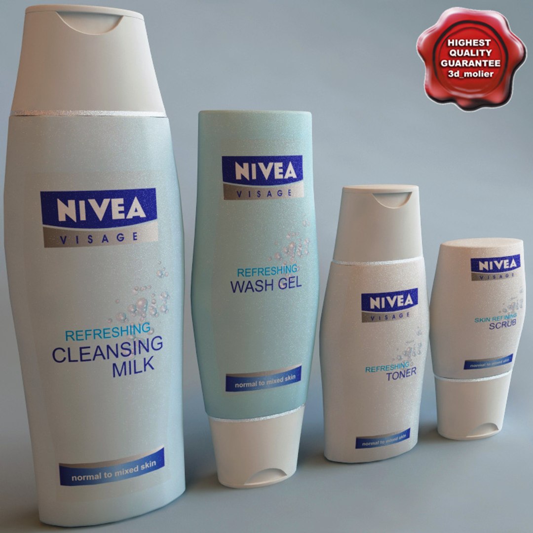 3d Model Nivea Gel Modelled