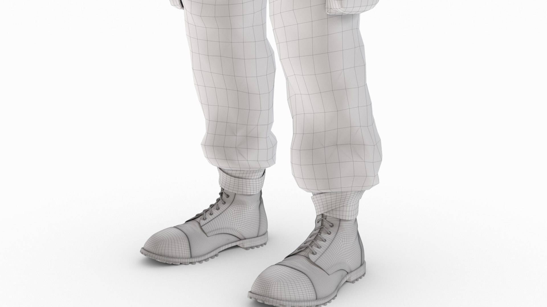 3D Paratrooper - Falklands War Military Soldier Uniform - TurboSquid ...