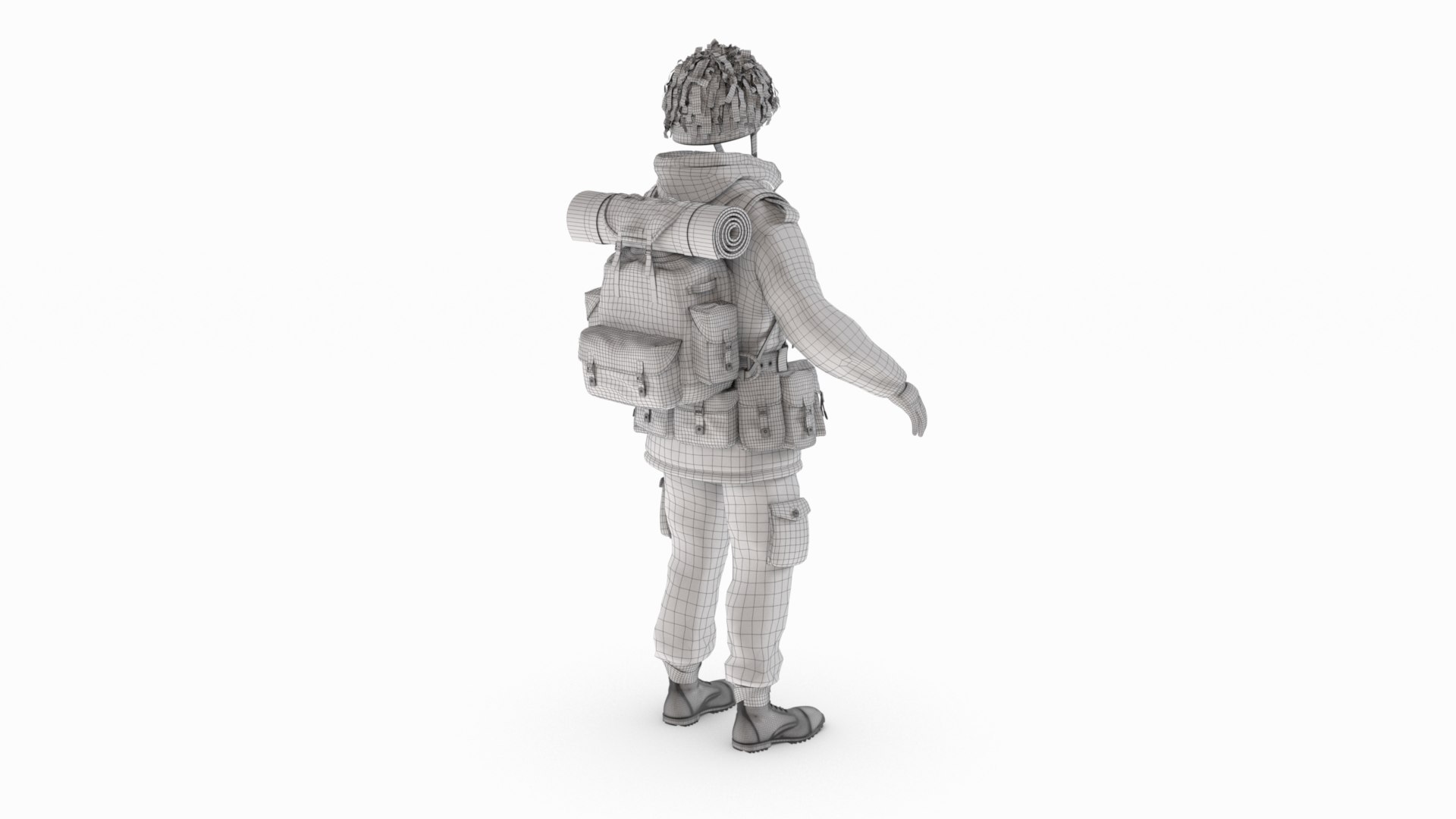 3D Paratrooper - Falklands War Soldier Uniform - TurboSquid 2285083