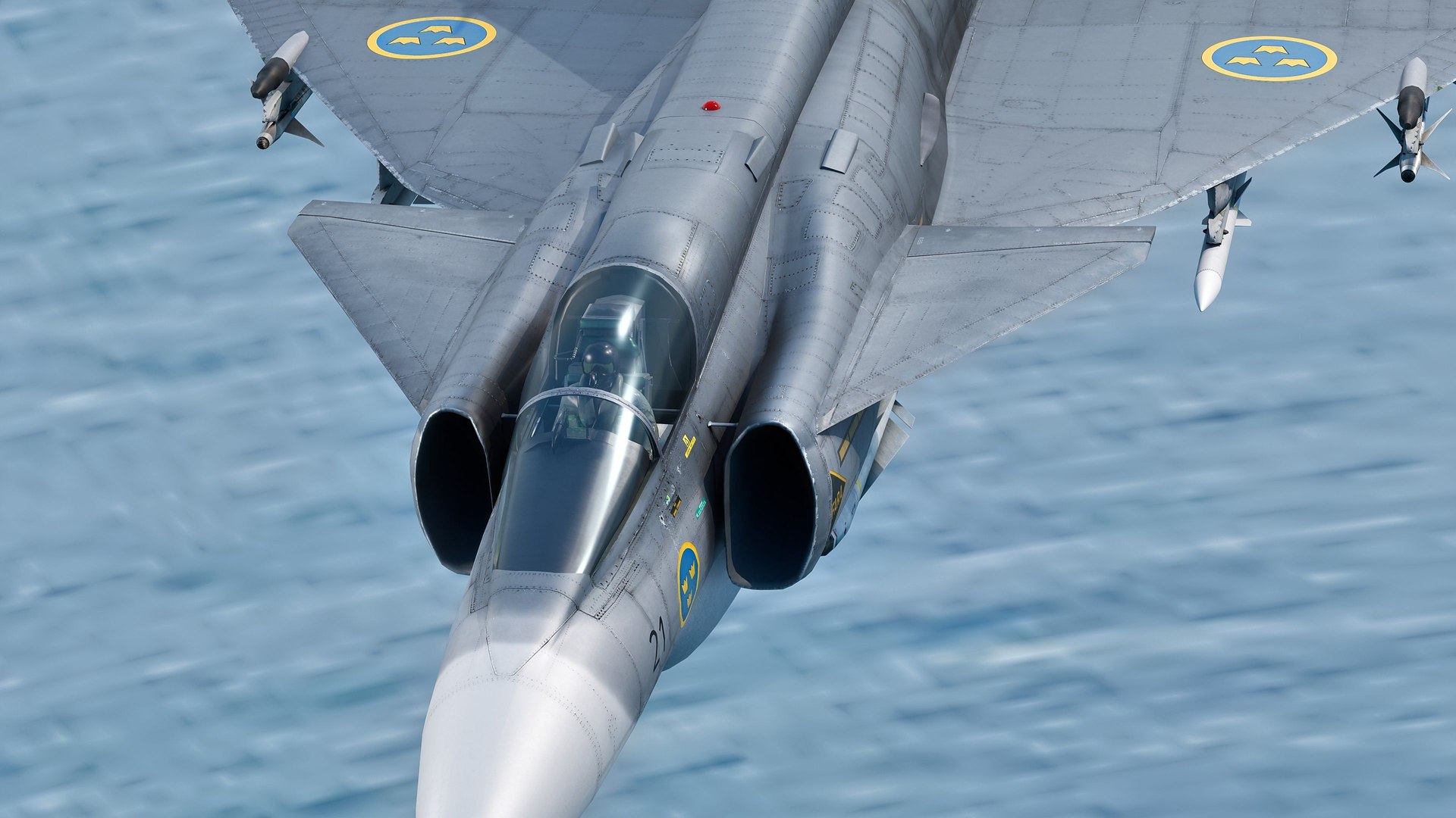 3D Saab 37 Viggen With High Resolution Cocpit - Multiple Decals Set ...
