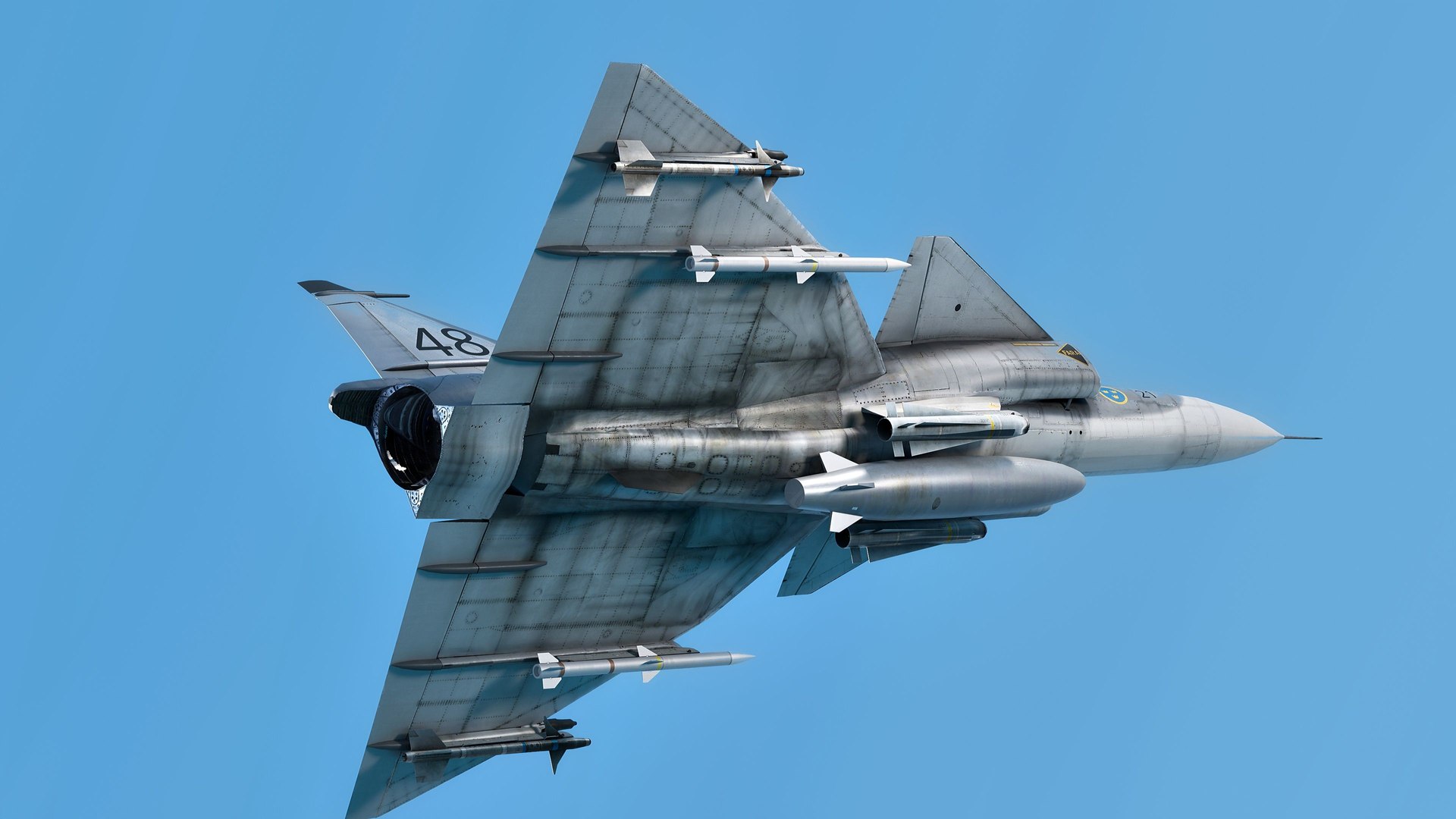 3D Saab 37 Viggen With High Resolution Cocpit - Multiple Decals Set ...
